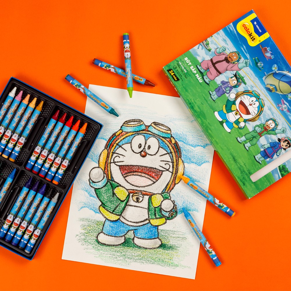 Doraemon Thien Long Crayons CR-C04/DO / CR-C05/DO / CR-C06/DO | Shopee ...