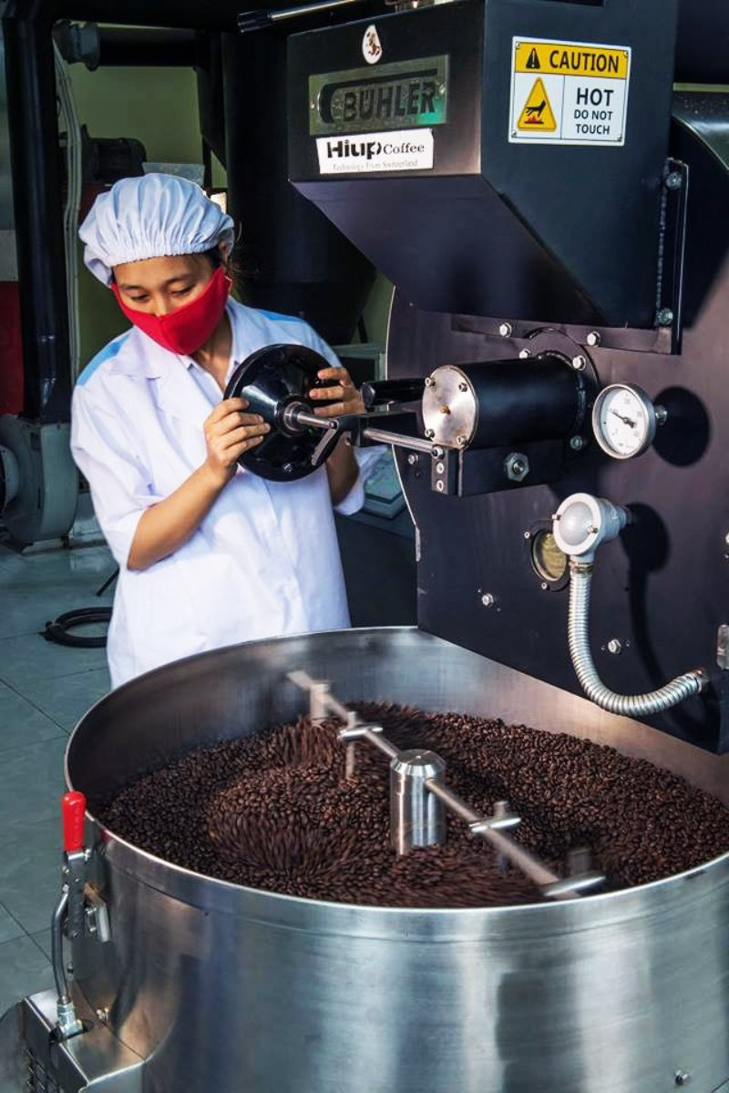 Pure coffee beans, Roasted Moc ARABICA 60% + 40% ROBUSTA (500G) Premium ...