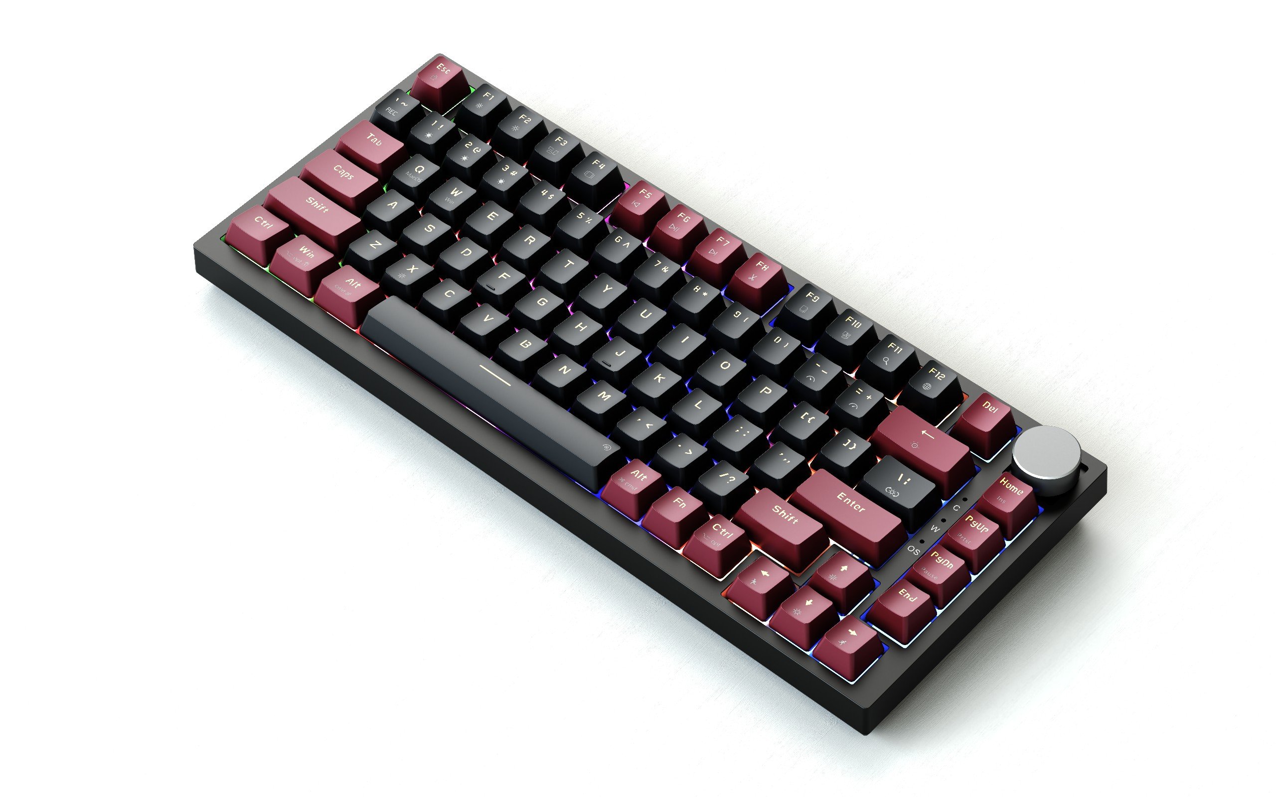 Edra EK375 Alpha / Beta Mechanical Keyboard With Knob (Switch: E-DRA ...