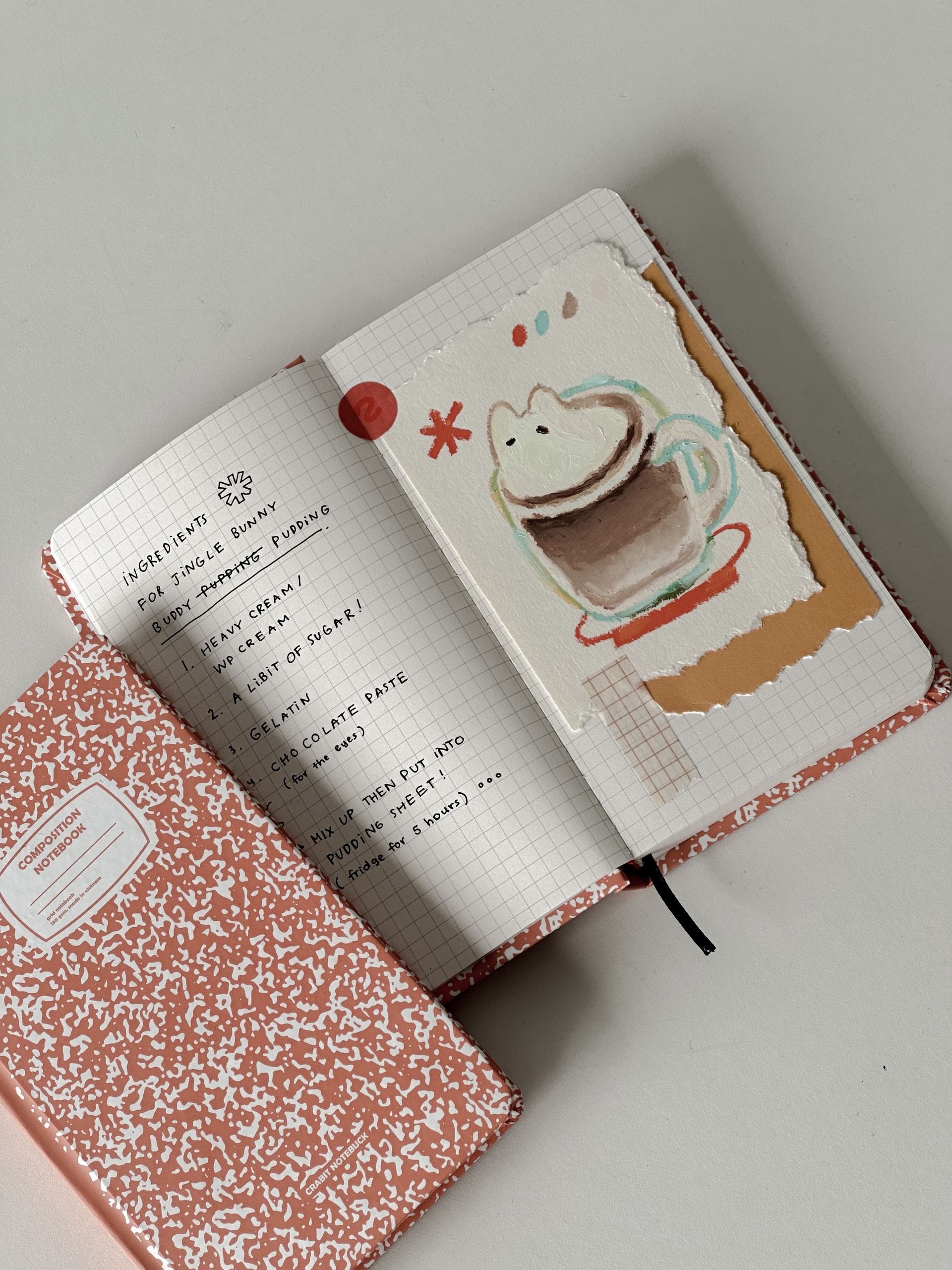 Notebook A6 dot grid Horizontal Line Crabit Composition | Shopee Singapore