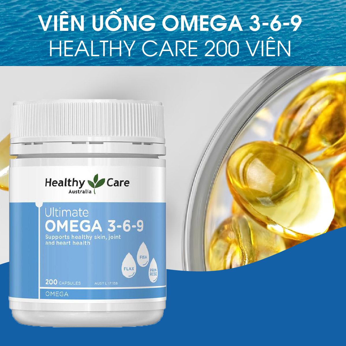Omega 3-6-9 Ultimate Healthy Care enhances vision, supports the heart ...