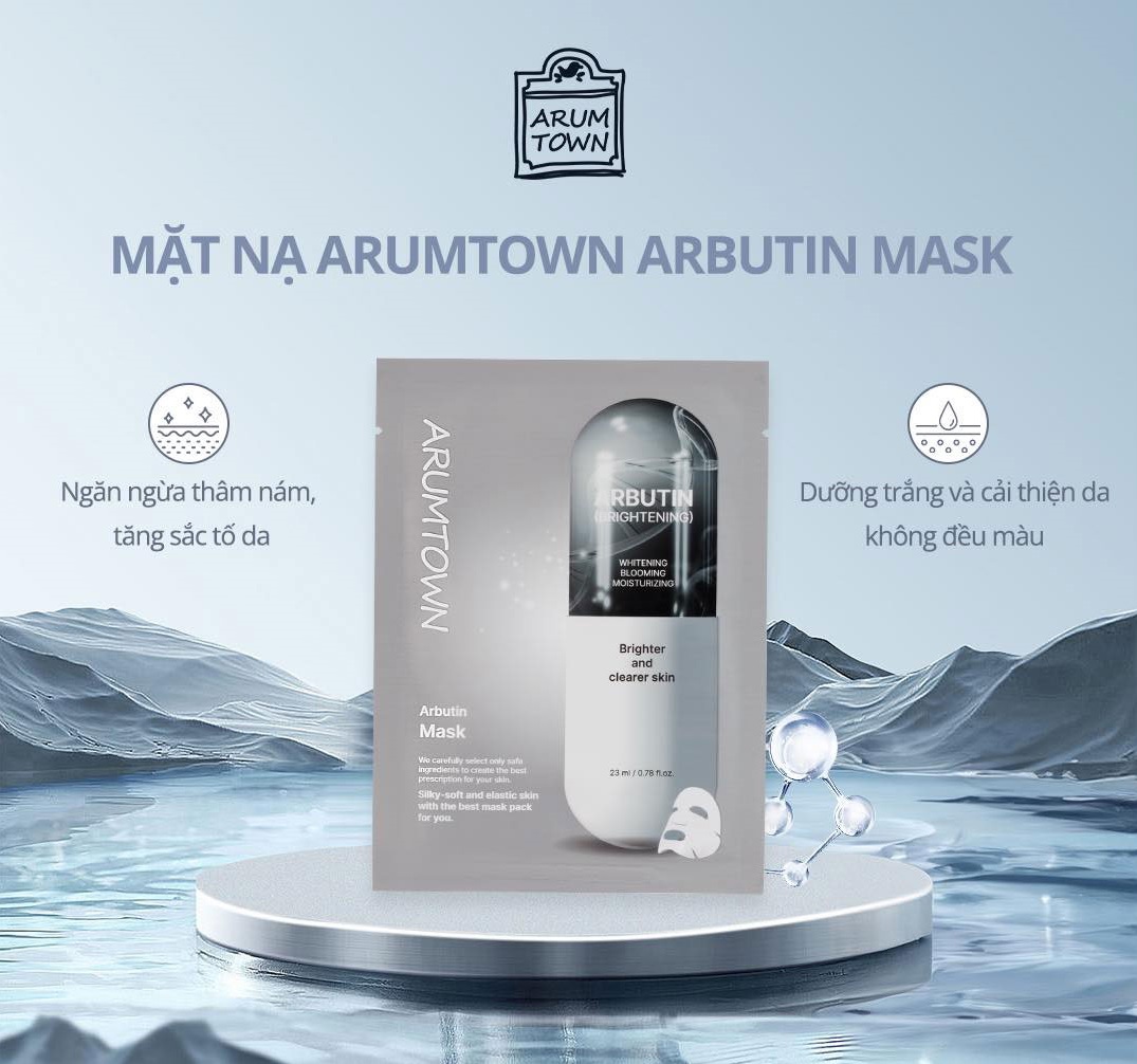Korean Arumtown Moisturizing Brightening Mask 23ml (Box of 10 pieces ...