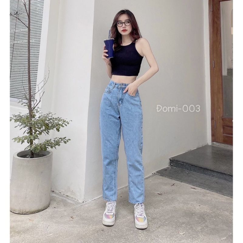Baggy Jeans High Back Female Baggy Personality Trend, Youthful Plain ...