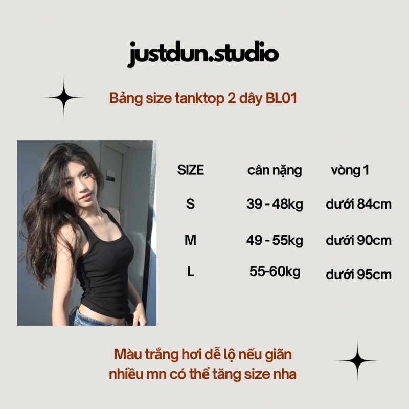 Justdun women's square neck 2-strap tank top with comfortable stretch ...