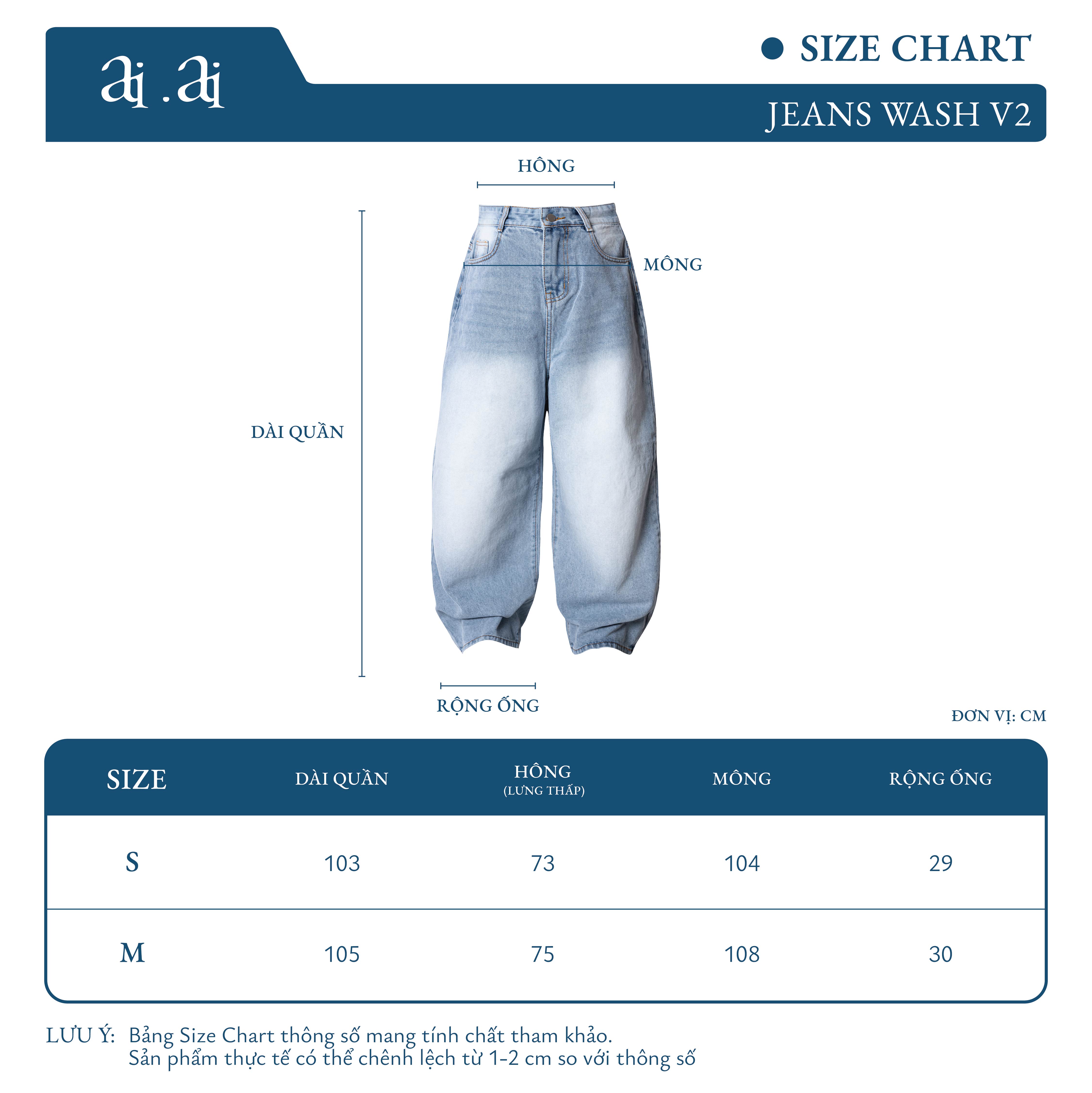 Low Rise Jean Wash Ver 2 AIAI OFFICIAL logo embroidered wide-leg jeans ...