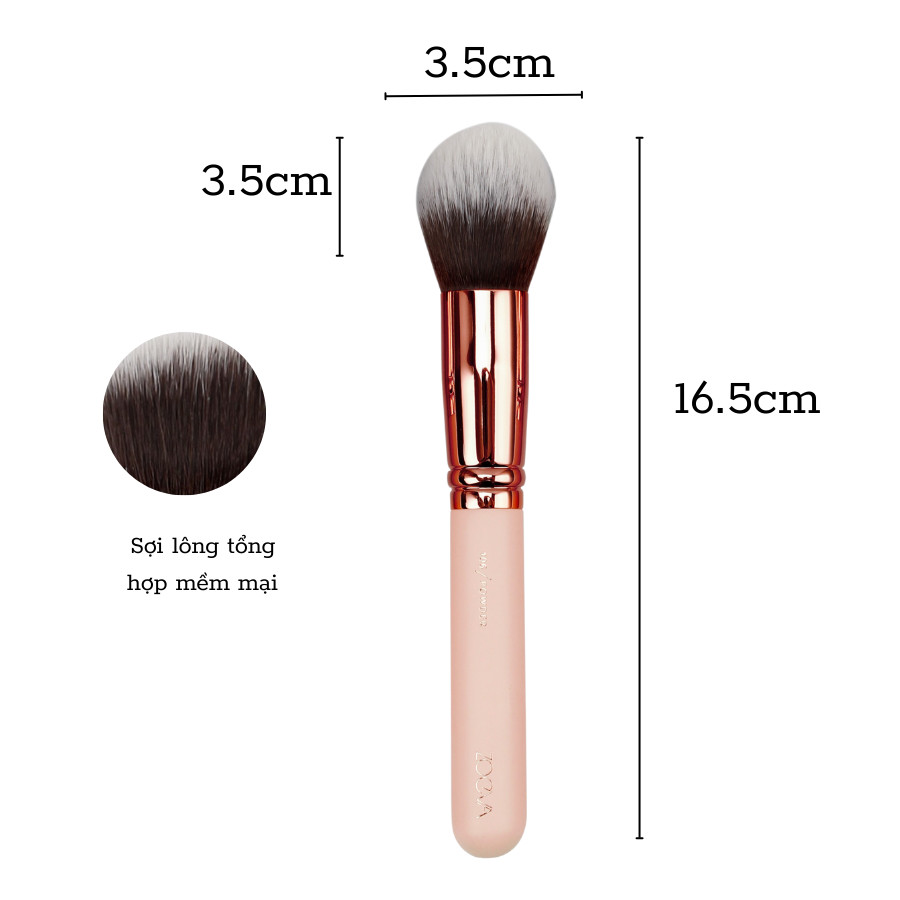 ZOEVA Rose Gold 106 Powder Brush (Pink) | Shopee Singapore