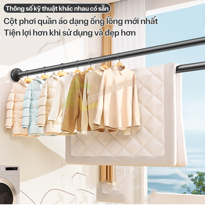 Nago telescopic clothes drying pole, high quality smart clothes hanging ...
