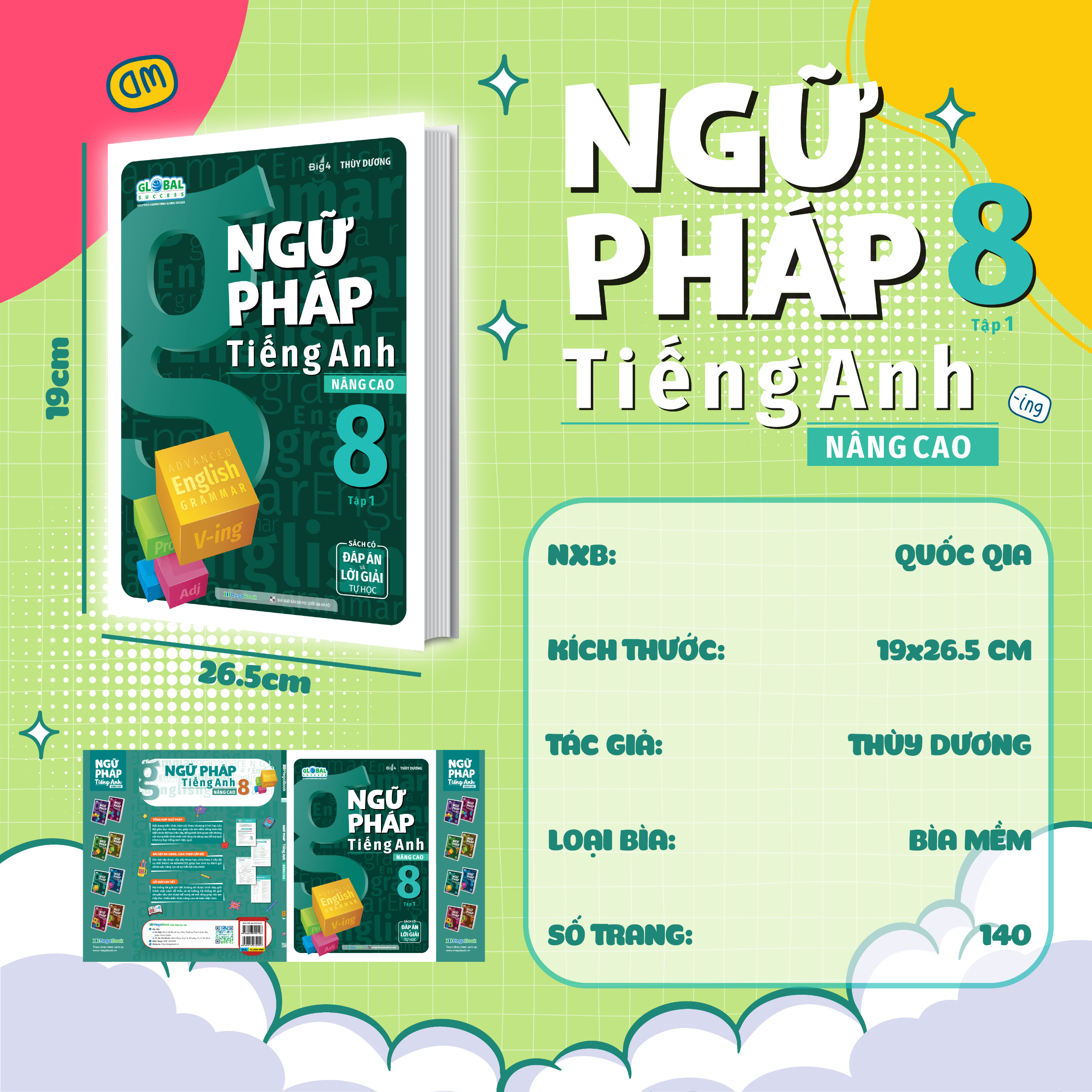 Advanced English Grammar Book for Grade 8, Volume 1 (Global) | Shopee ...