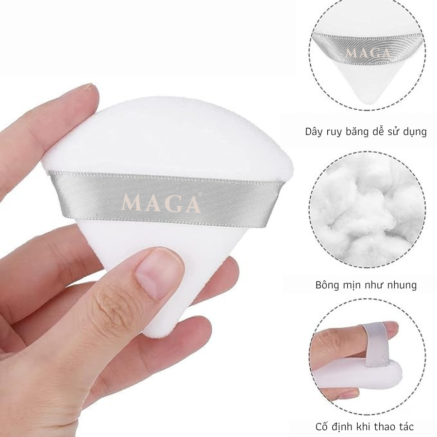 MAGA Puff Triangle Face Makeup Dry / Wet Makeup Sponge Specialized for ...