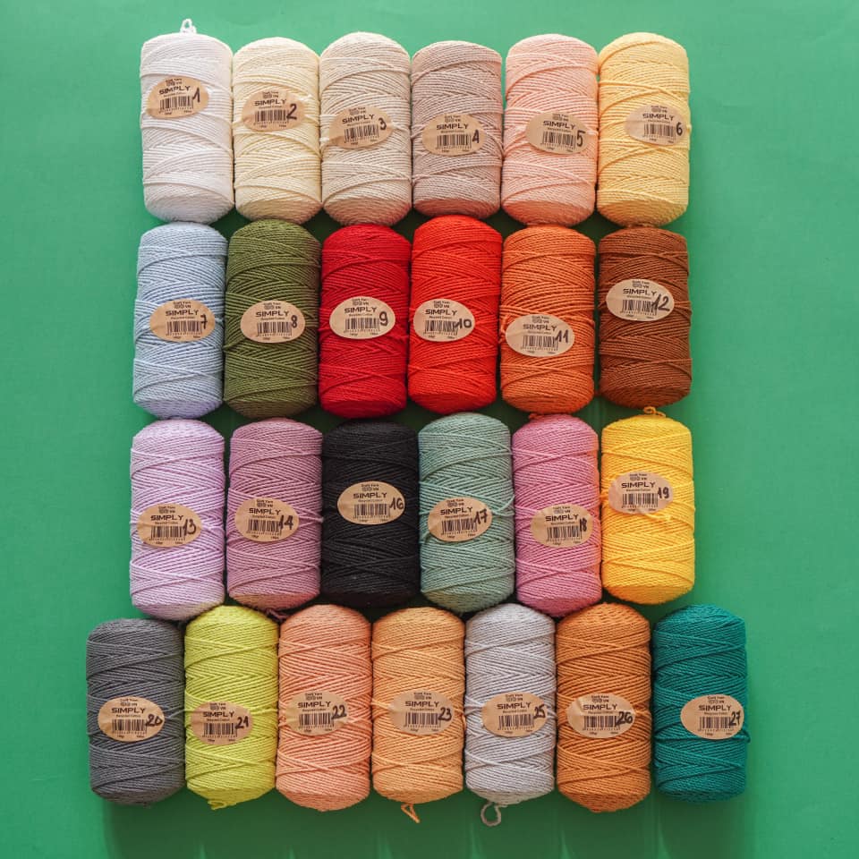 Craft Yarn Simply Hat/Bag Crochet Yarn [Wool Len Len Shop] | Shopee ...