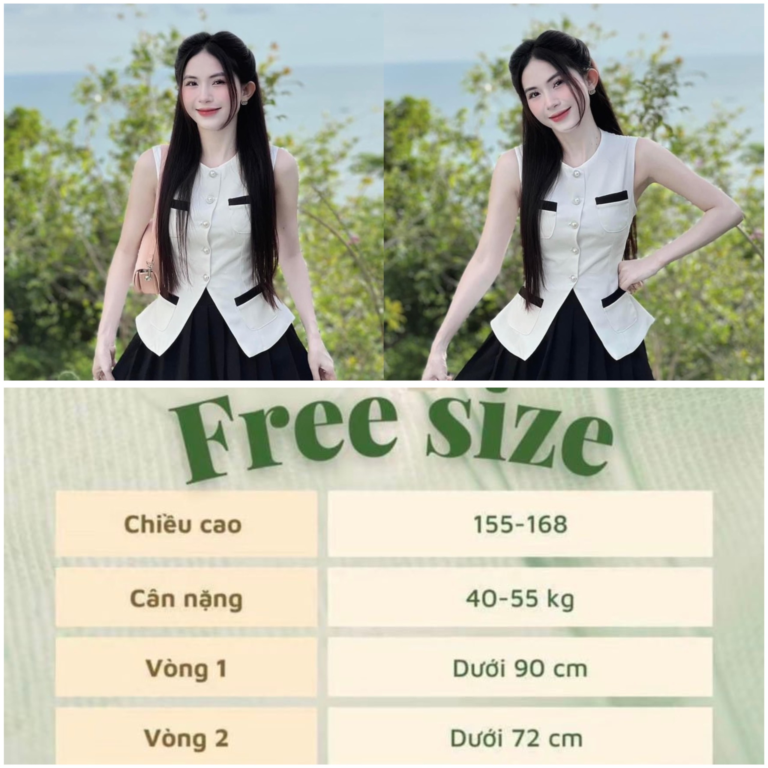 Lovely ladylike vest and pleated skirt Set (with panty lining) | Shopee Singapore