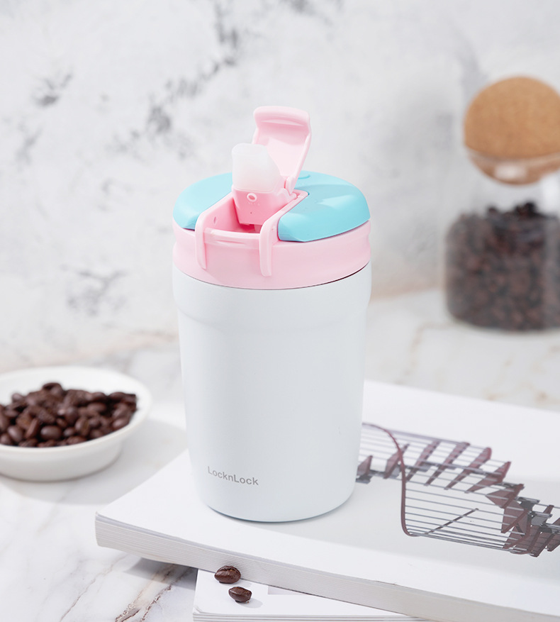 LocknLock Dual Flip Tumbler LHC4290 LHC4298 thermos cup, 320ml 430ml with straw - K-MALL ...