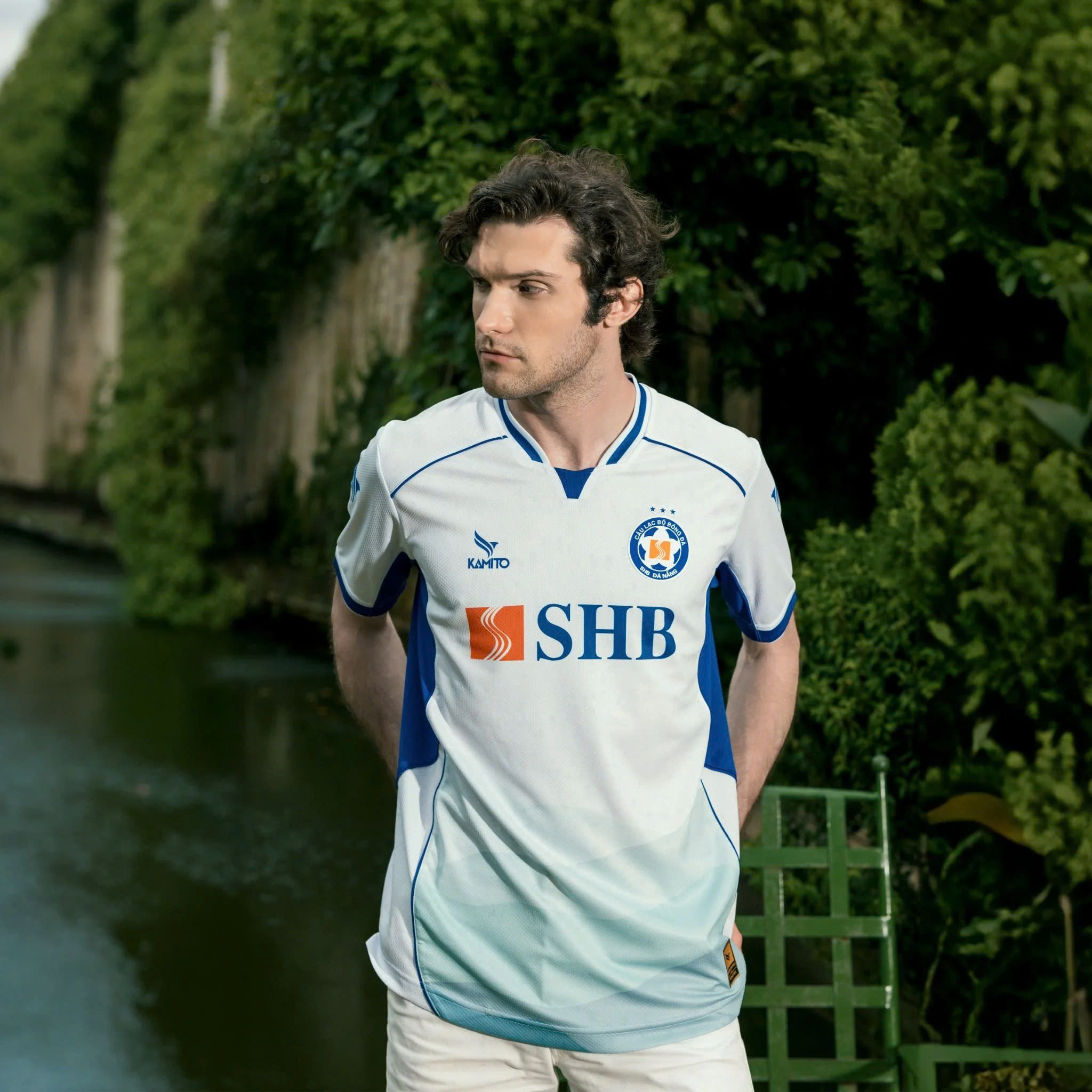 SHB Da Nang Club Football Men's T-Shirt Light Blue V.League 2024-2025 ...
