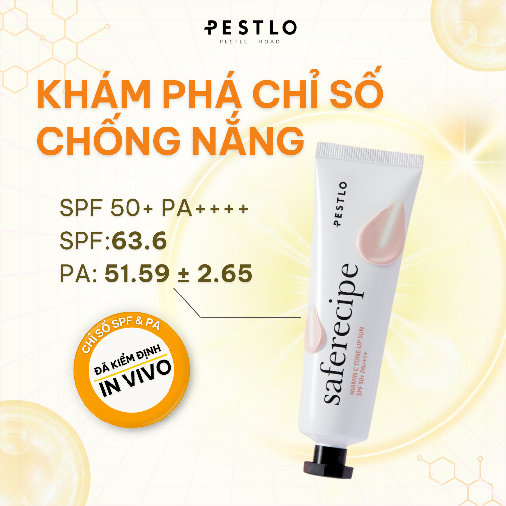 PESTLO Safe Recipe Sun Essence SPF50 PA++++ 50ml | Shopee Singapore