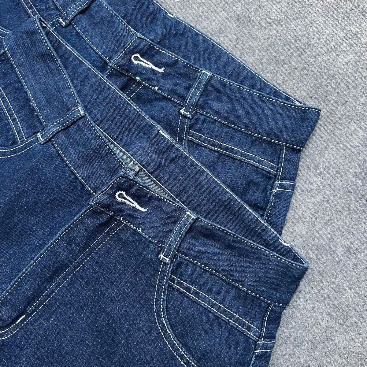 Women's Big Size High Waist Wide Leg Jeans, Easy to Match Big Size Wide ...