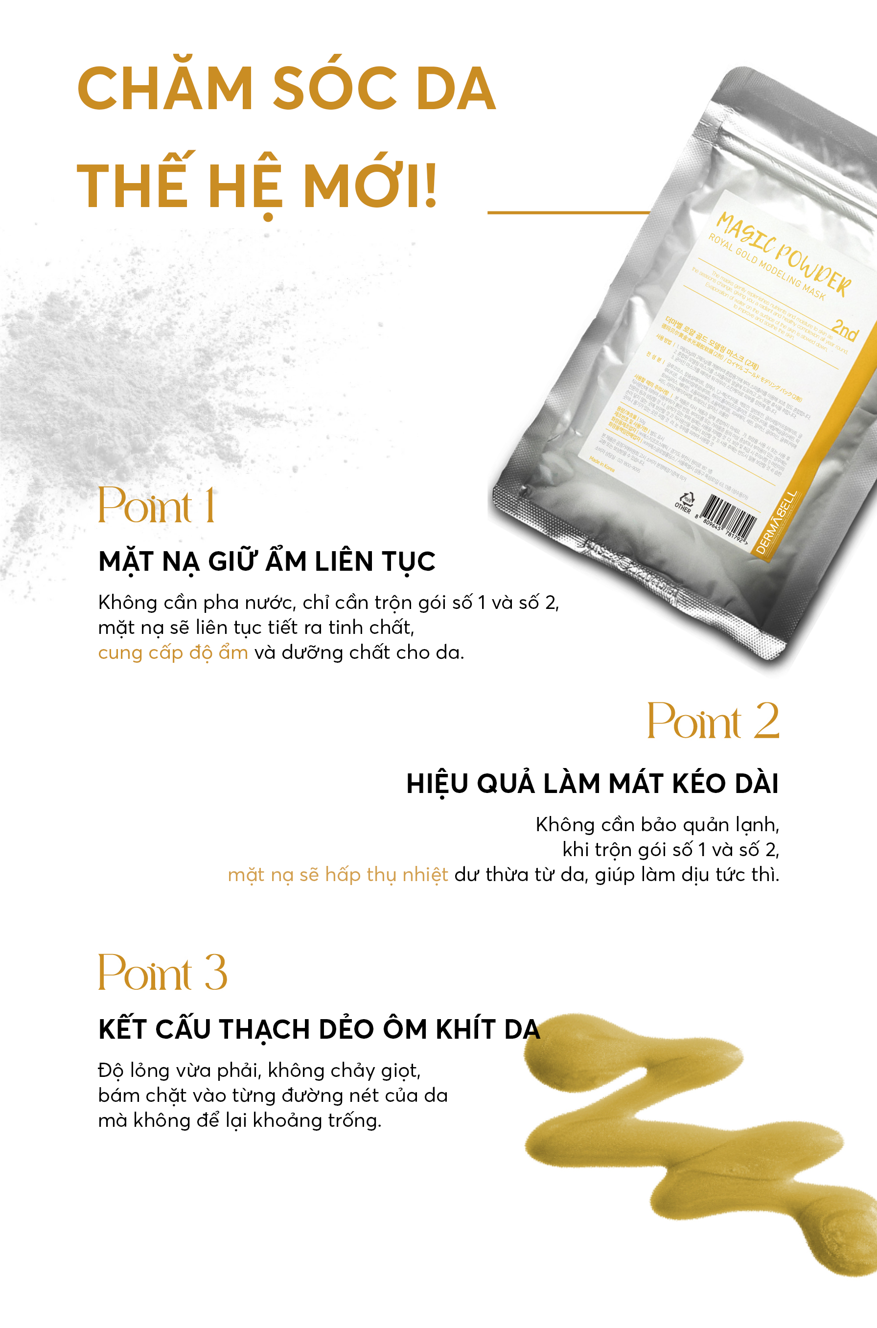 DERMABELL Korean Royal Gold Modeling Mask 1000g | Shopee Singapore