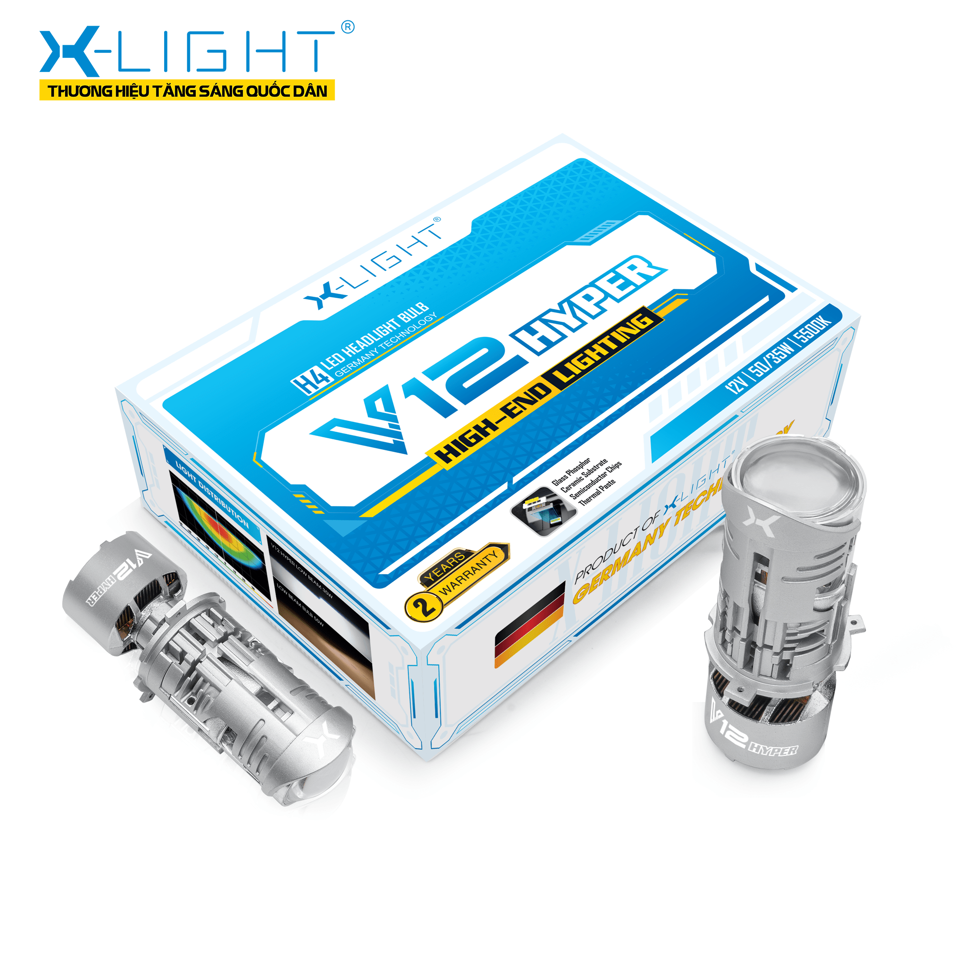 X-LIGHT V12 Hyper X-LIGHT V12 HYPER Led Headlight 50W Power Genuine ...