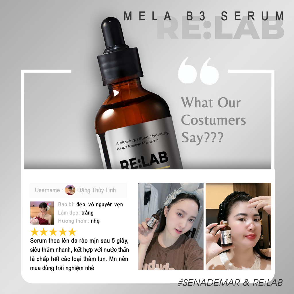 Serum B3 RELAB 50ml brightens dull skin Slingshotm | Shopee Singapore