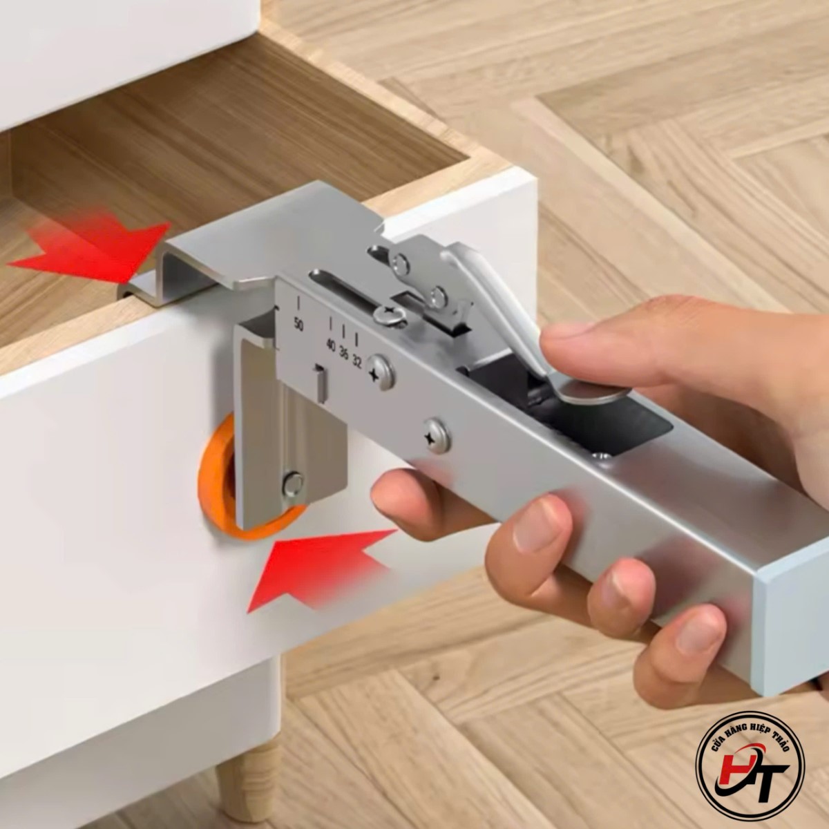 Long-arm stainless steel drawer fixing clamp, wooden cabinet fixing ...