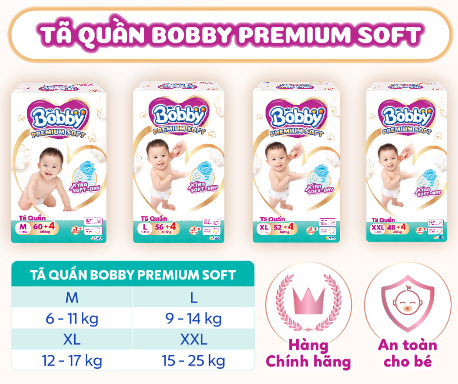 [NEW] Genuine Bobby Premium Soft Diapers and Pants – Soft and absorbent ...
