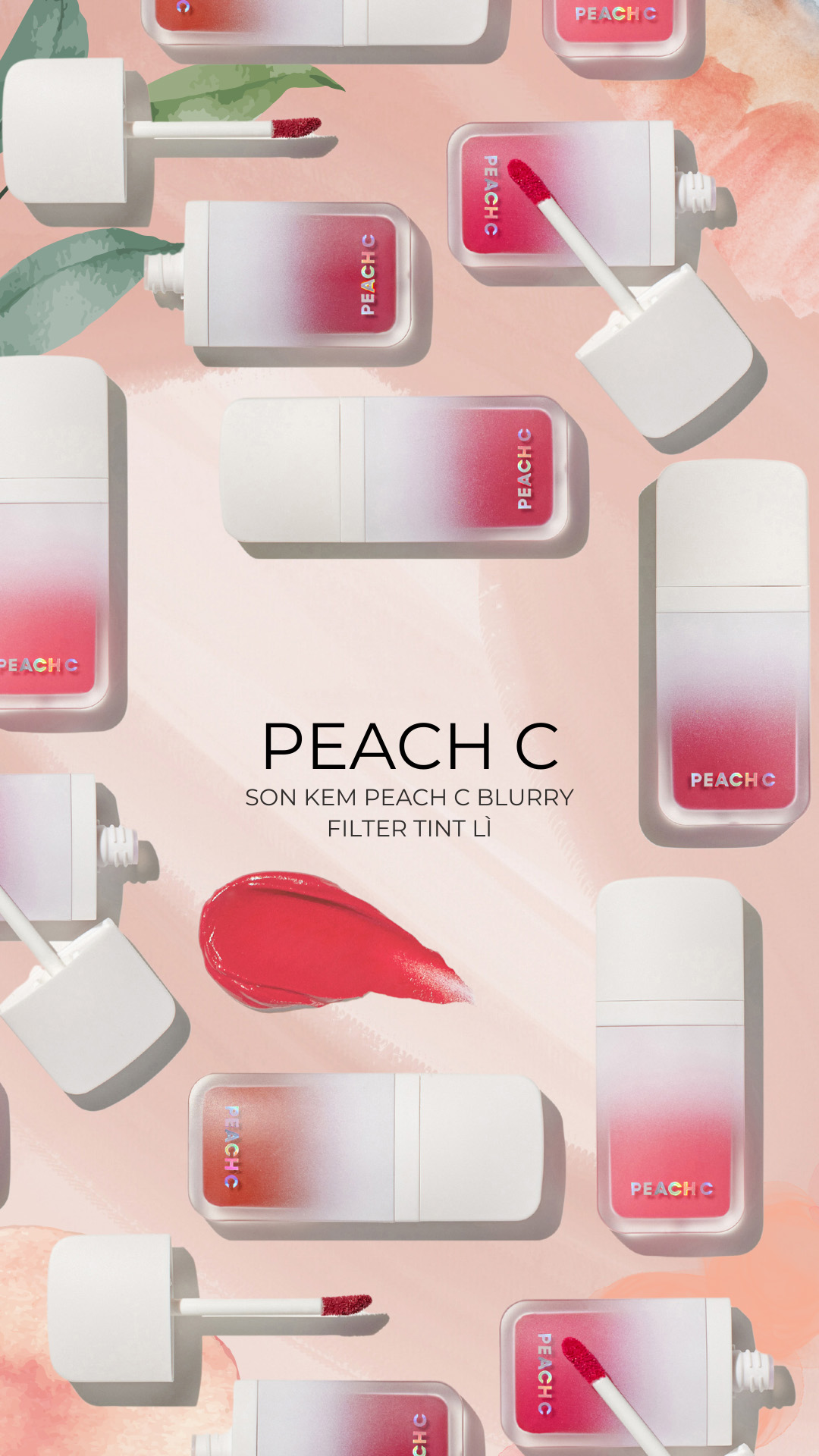 PEACH C Blurry Filter Tint is a smooth, matte mud lipstick that covers ...