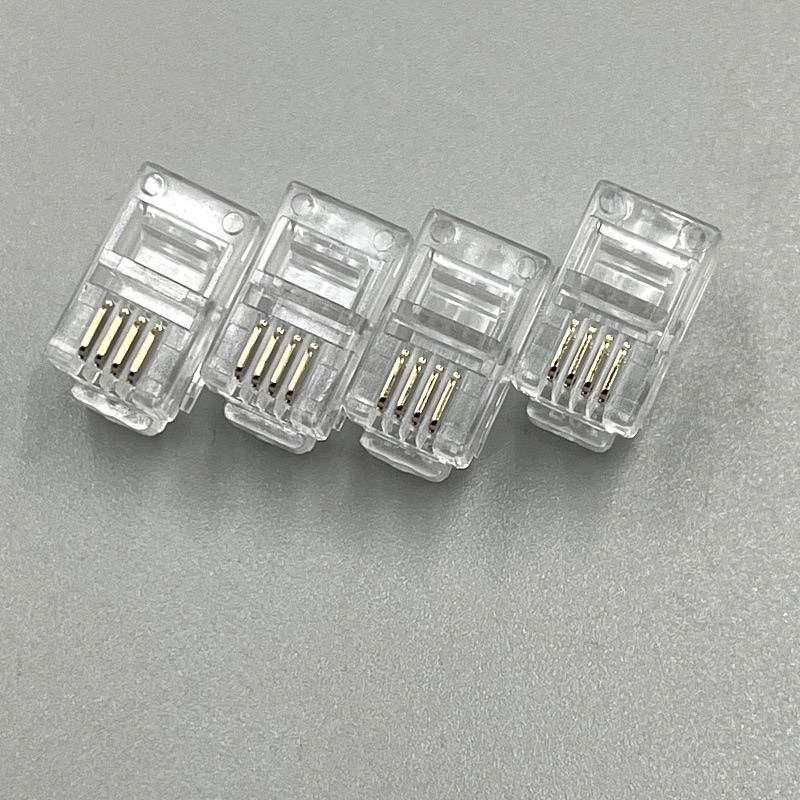 RJ9 4P4C copper pin connector | Shopee Singapore