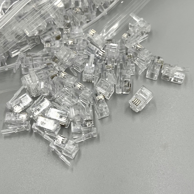 RJ9 4P4C copper pin connector | Shopee Singapore
