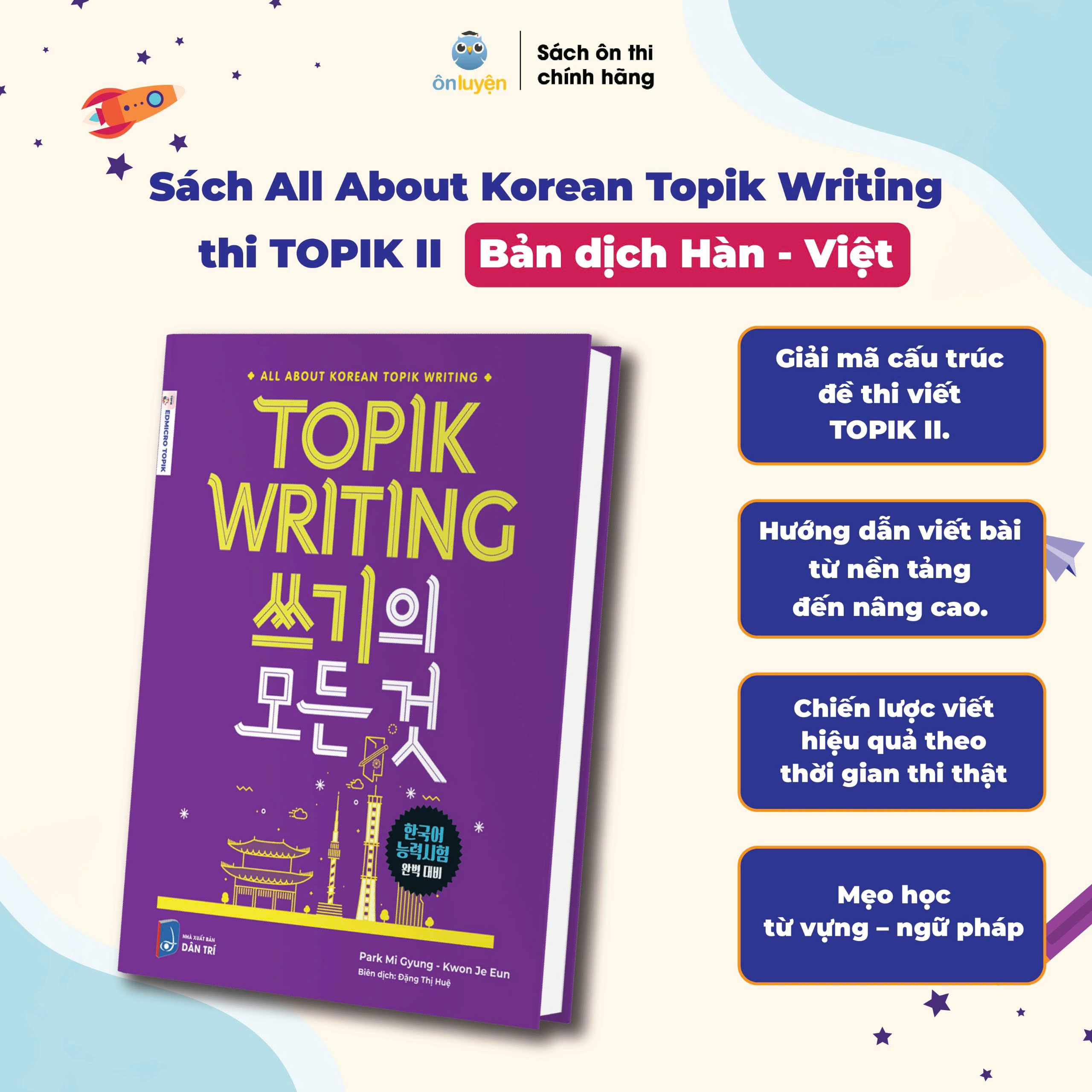 Korean Writing Practice Book TOPIK Writing 쓰기 모든🍃 Korean-Vietnamese ...