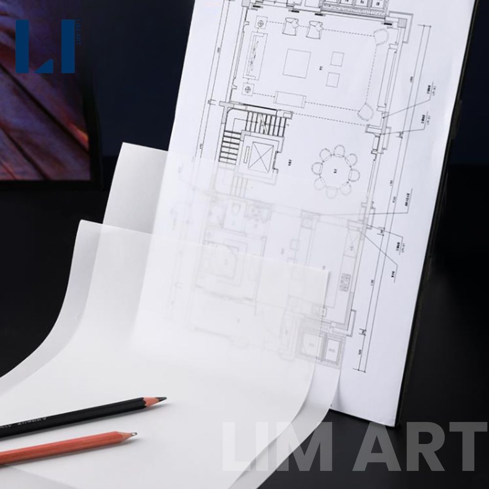 Set of 10 sheets of clear scanning paper, tracing paper ART stencils ...