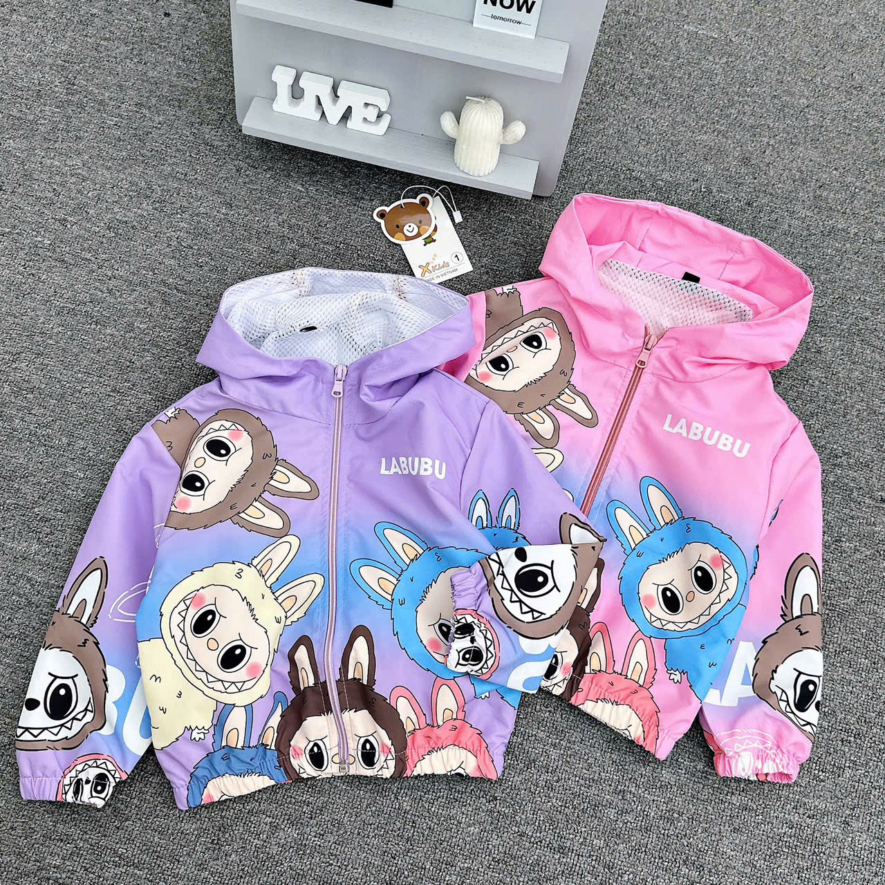 Labubu 2-layer windJacket in many lovely colors for boys and girls 10 ...