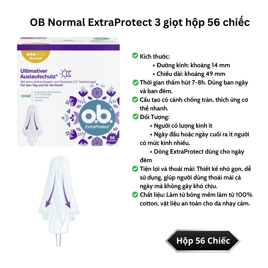 German TAMPON sanitary napkins (OB, FACELLE, JESSA) - German standard ...