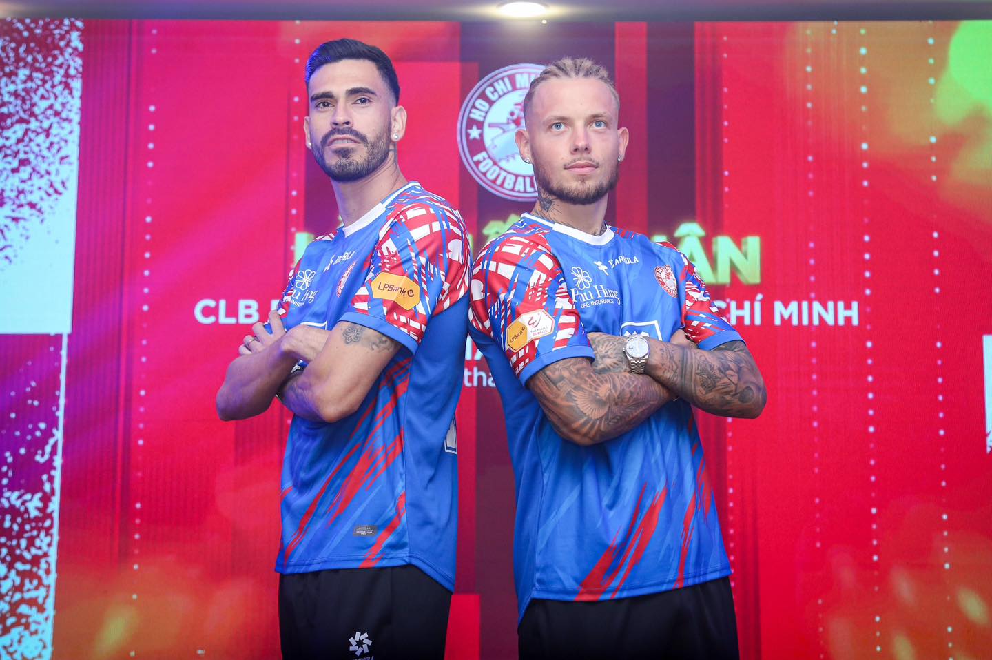 Ho Chi Minh City Club Football Tracksuit Red V.League 2024-2025 Fan ...