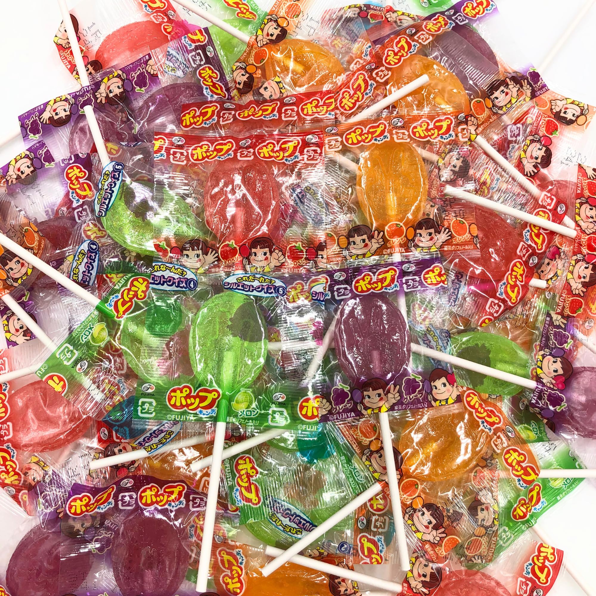 Japanese FUJIYA POP CANDY Anti-Cavity Lollipop – Girl Shaped Fruit ...