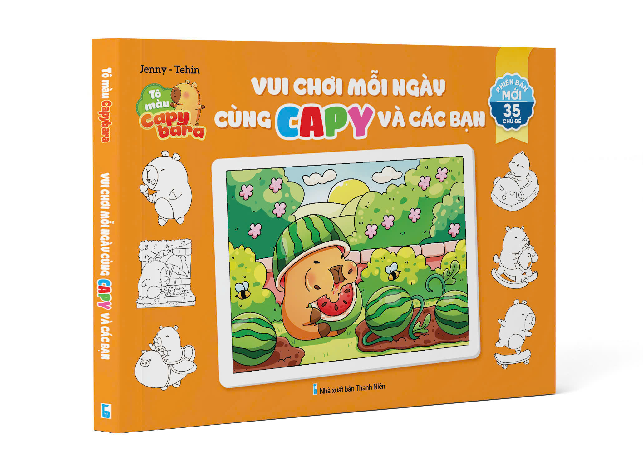 Book - Capybara Coloring – Have fun every day with Capy and friends ...