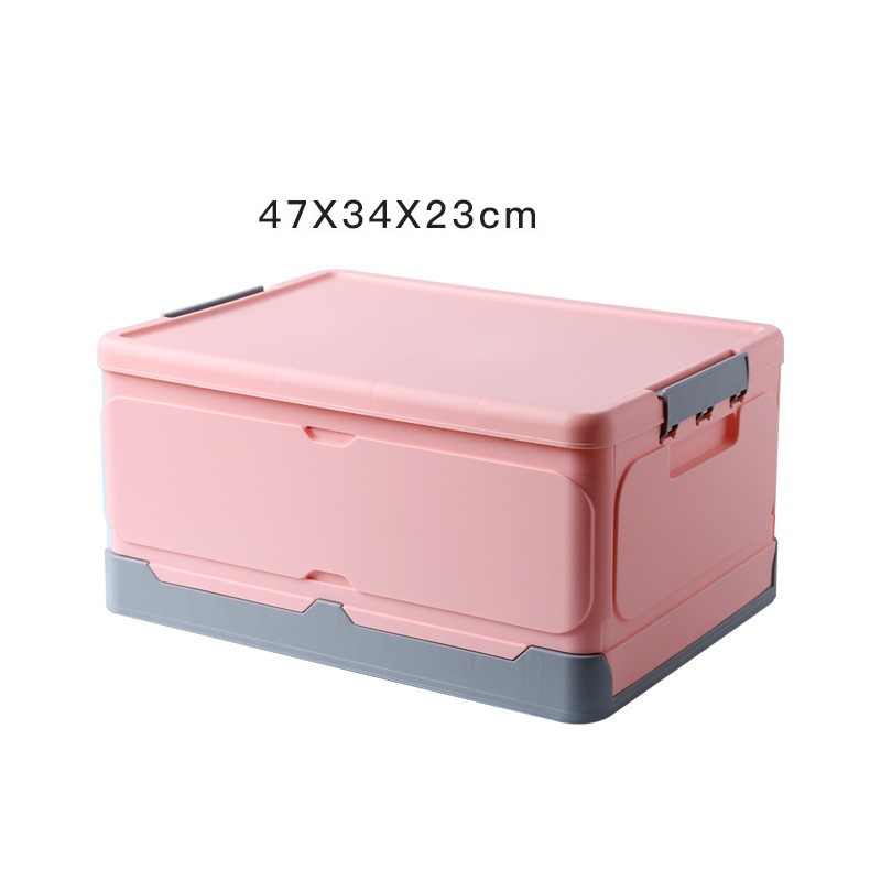 Foldable storage box for car trunk and indoor storage that can be ...