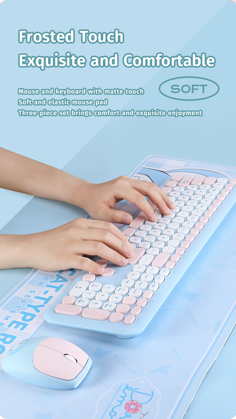 Combo Mouse Pad + Wireless Mouse + ROCK Doraemon Transpancy Wireless ...