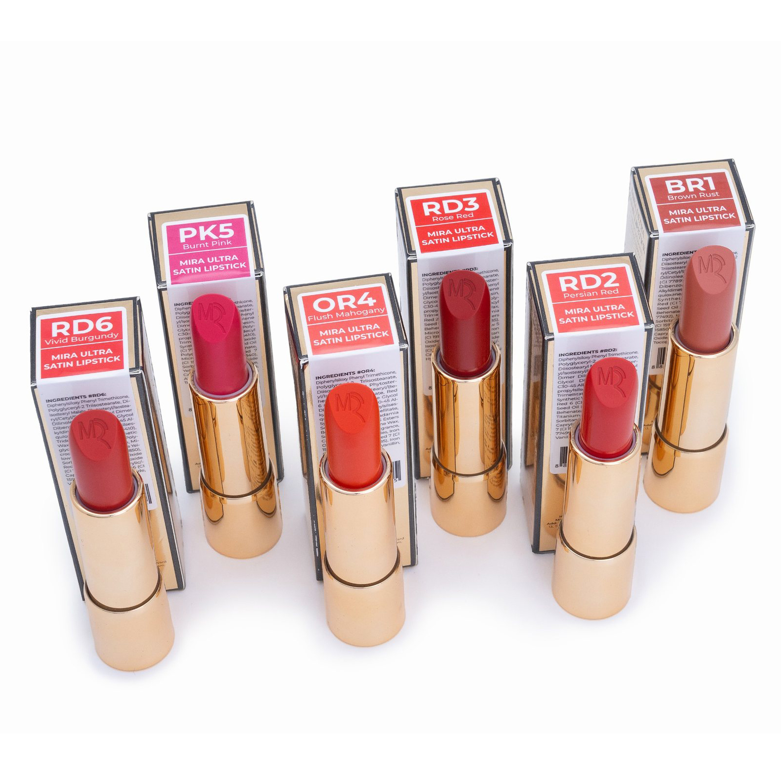 Mira Ultra Satin Lipstick, Moisturizing and Soft Lips 3.6g | Shopee ...
