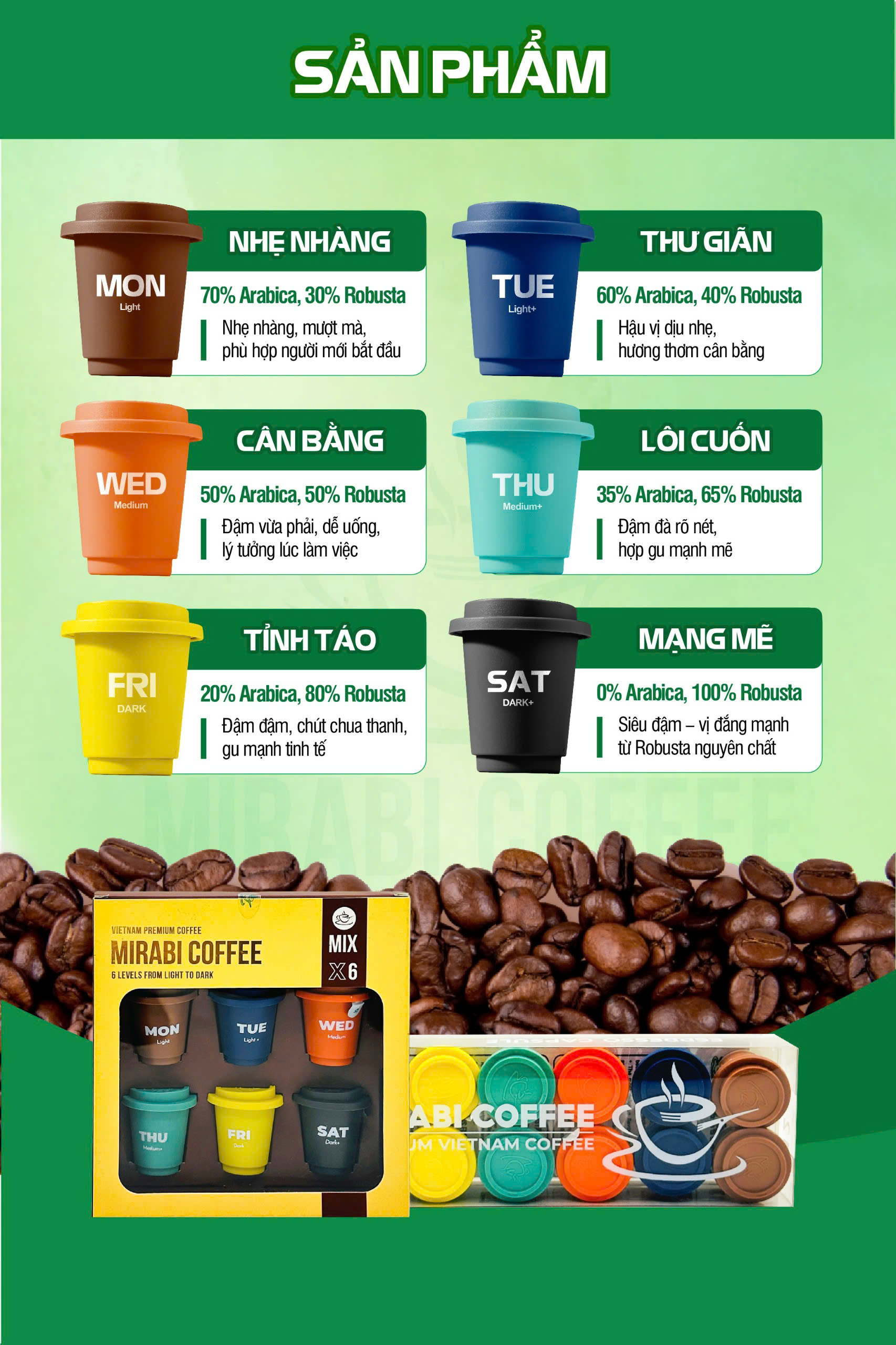 MIRABI freeze-dried coffee, pure coffee soluble in cold water, rich in ...