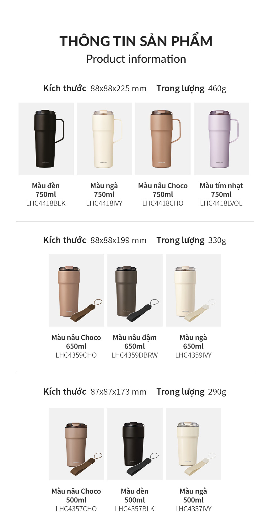 LocknLock LHC4357 thermos cup 500ml Metro Cafe Tumbler, Genuine product ...