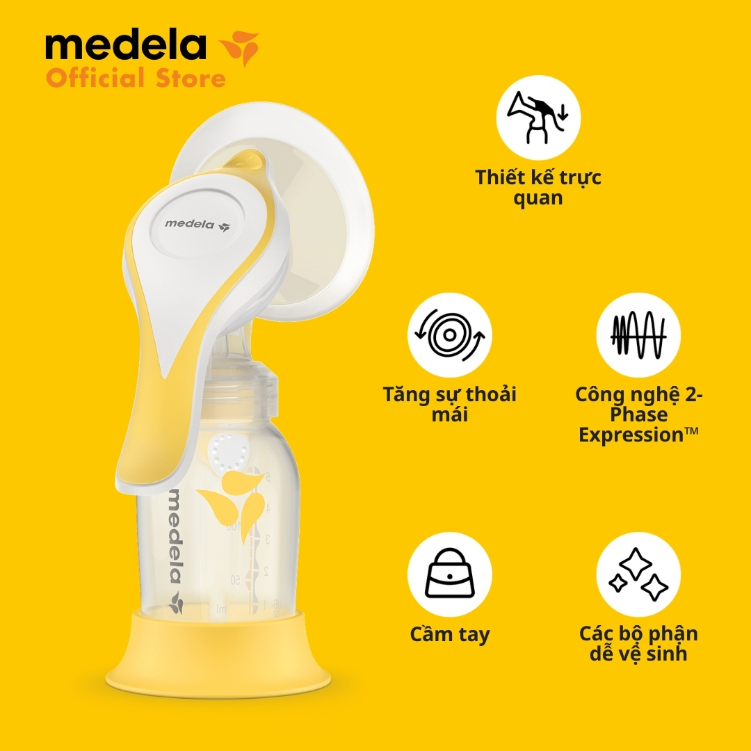 Medela Harmony handheld breast pump | 2-Phase Expression technology ...