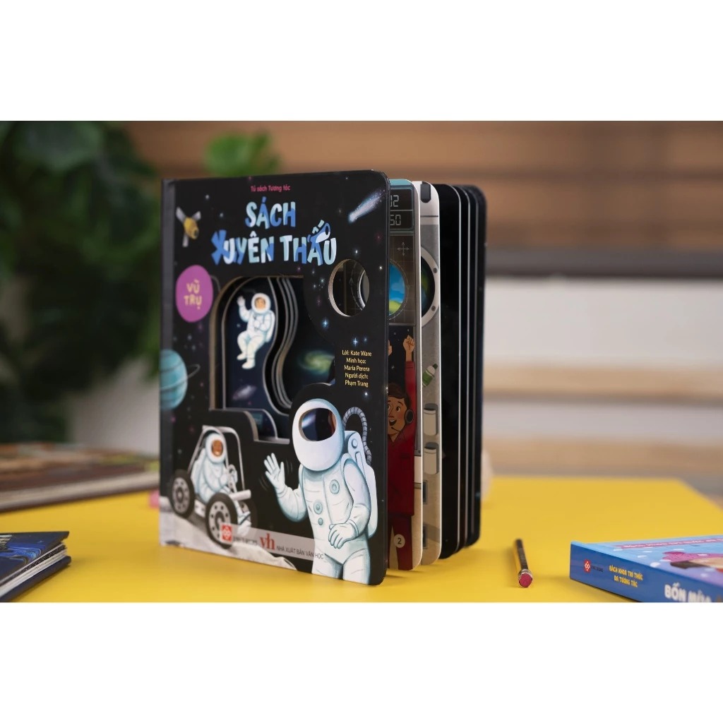 See-through book with the theme of Universe and Zoo - Dinh Ti Books ...