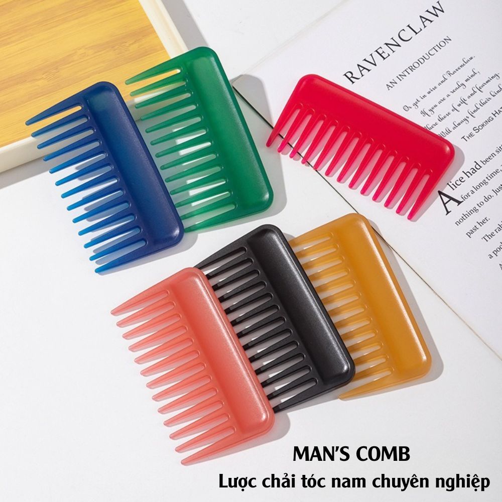Mini Wide-Toothed Plastic Comb 032 Wide Version for Men Styling Curly ...
