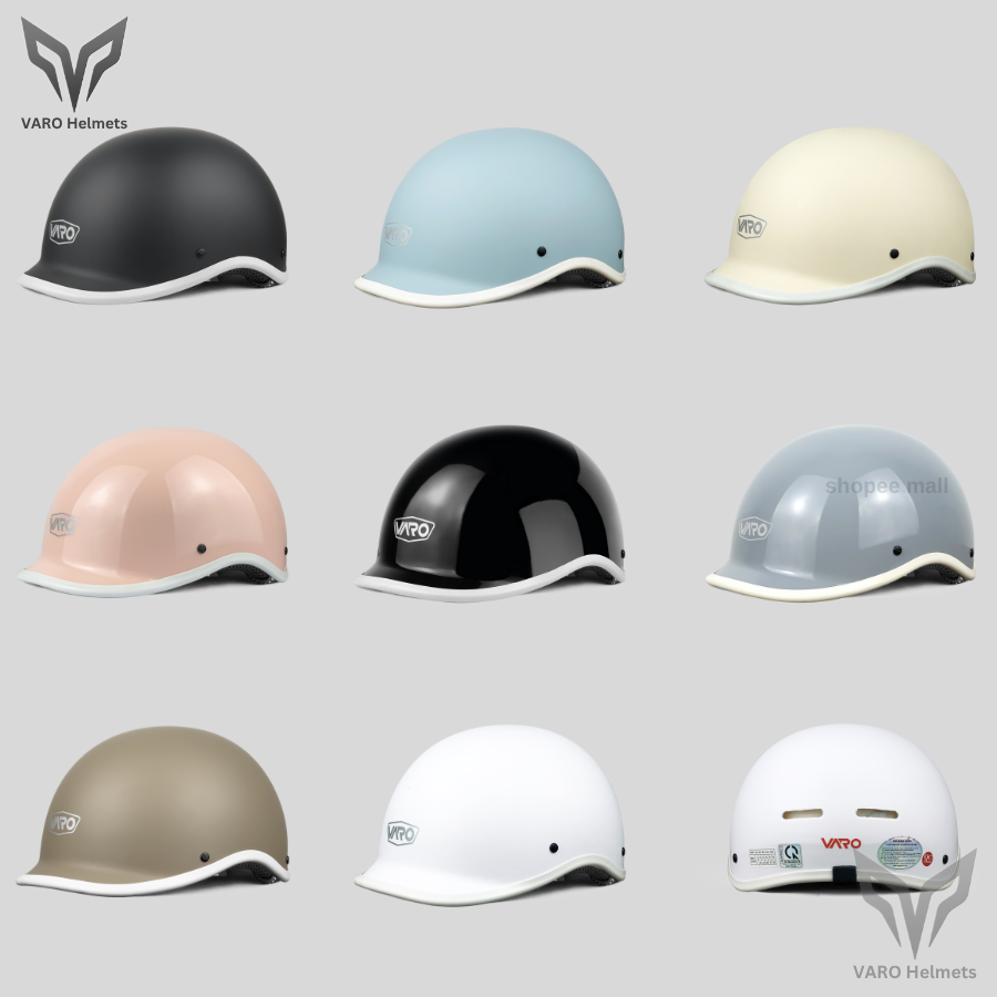 VARO HELMET Matte Blue Gray Dolphin Hat - Genuine HELMET Meets Freesize ...