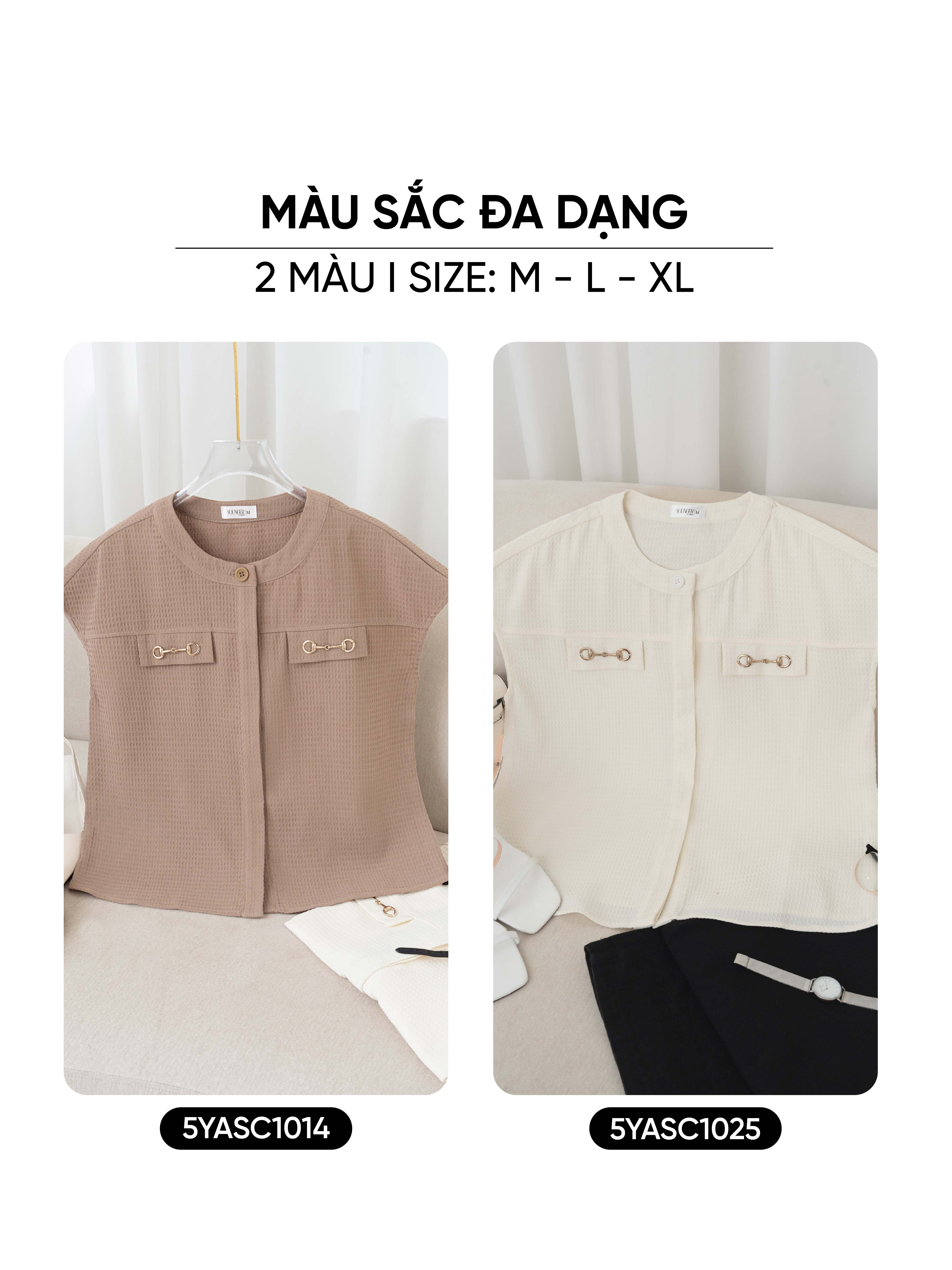 YOUNGER BY CARDINA women's shirt made of Korean foam with rounded ...