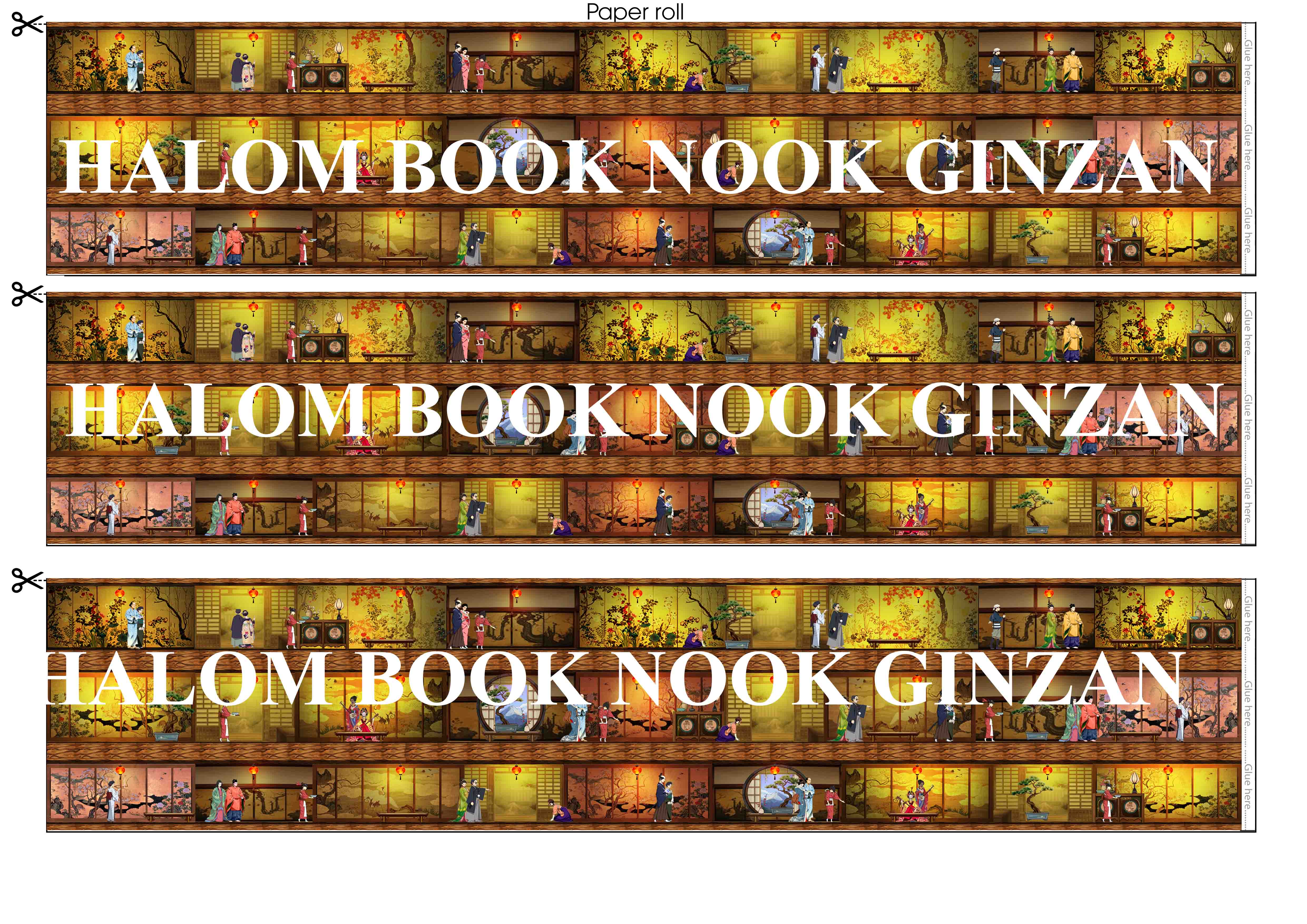 Ginzan Onsen Halom book nook DIY paper roll | Shopee Singapore