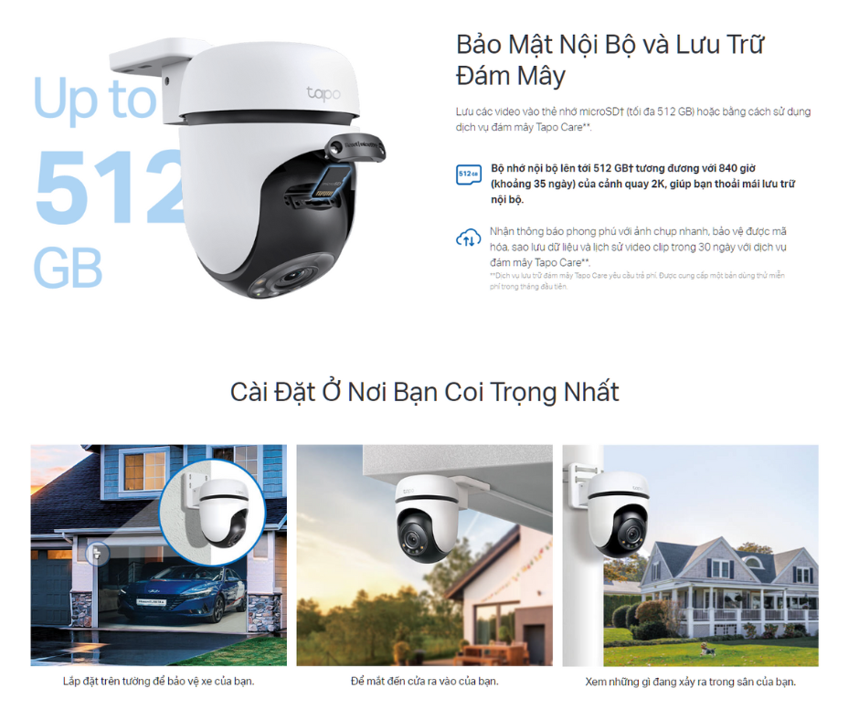 TAPO C510 outdoor WiFi Camera, 2-way conversation resolution, siren ...