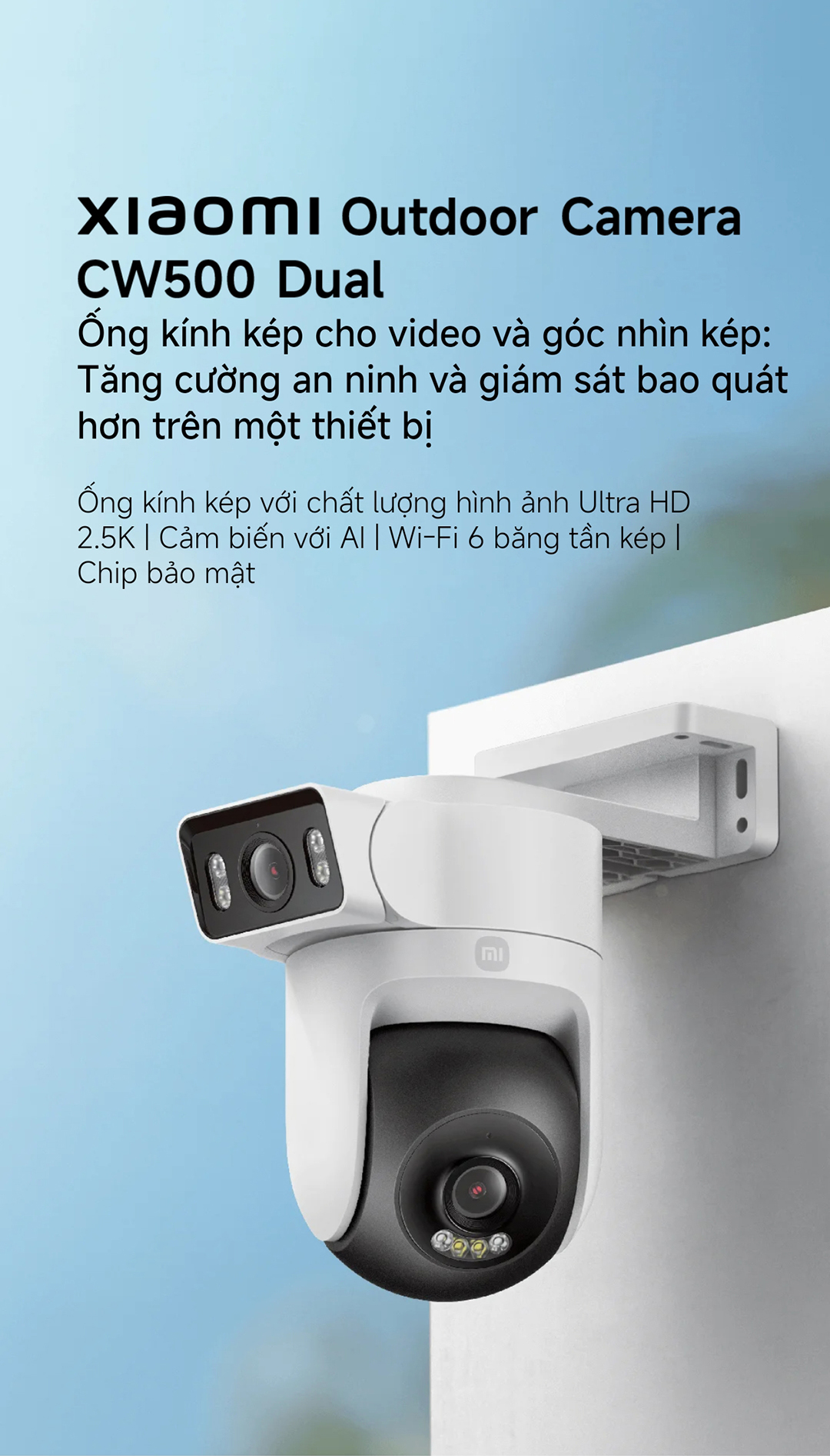 Xiaomi Outdoor Camera CW500 Dual | Fixed Camera + rotation and zoom ...