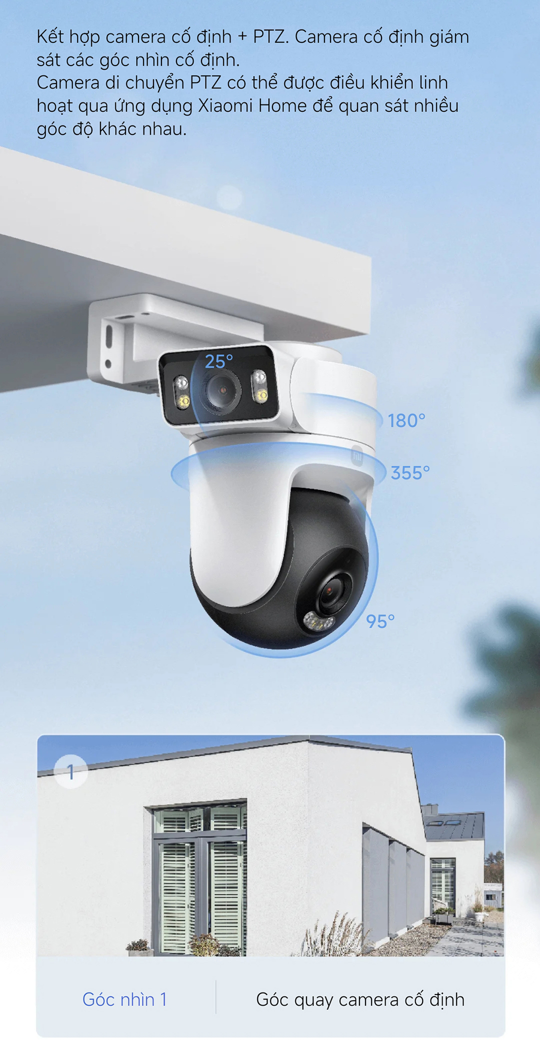 Xiaomi Outdoor Camera CW500 Dual | Fixed Camera + rotation and zoom ...
