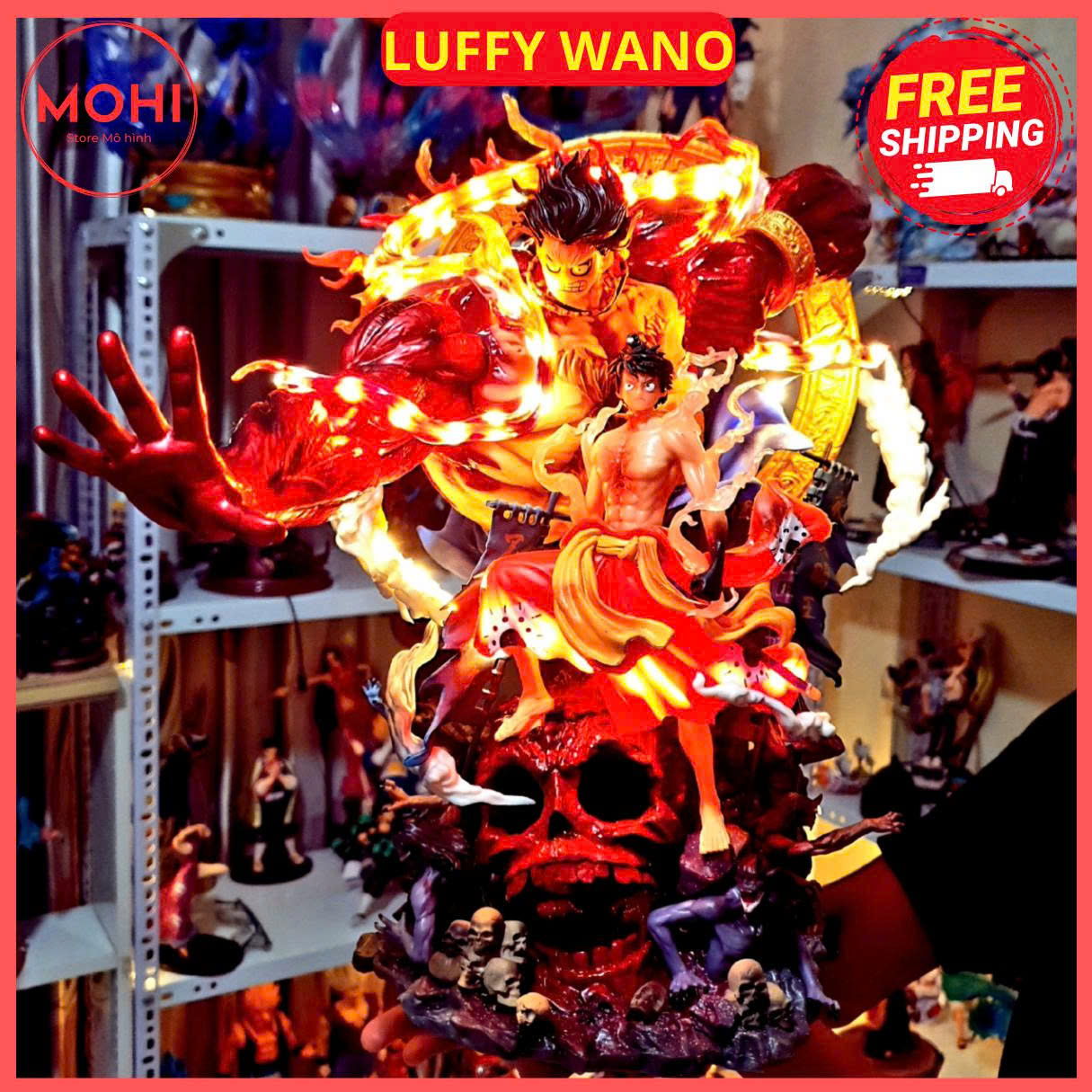 Luffy Gear 4 Wano model, 30 cm tall, weighs 3kg, super beautiful - One ...
