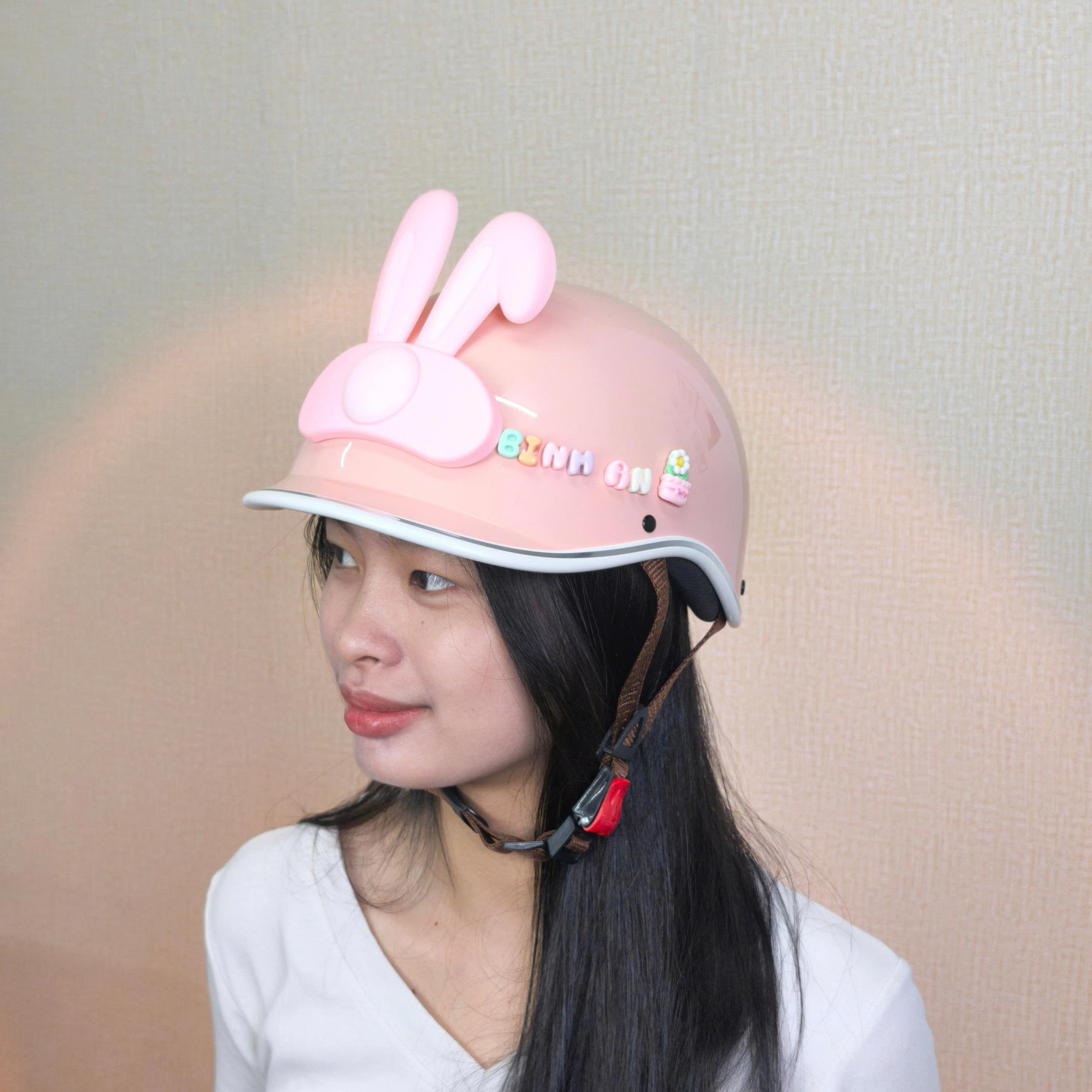 [GIVE NAME CHARM] Cute Dolphin Helmet with Rabbit Ears, Many colors ...